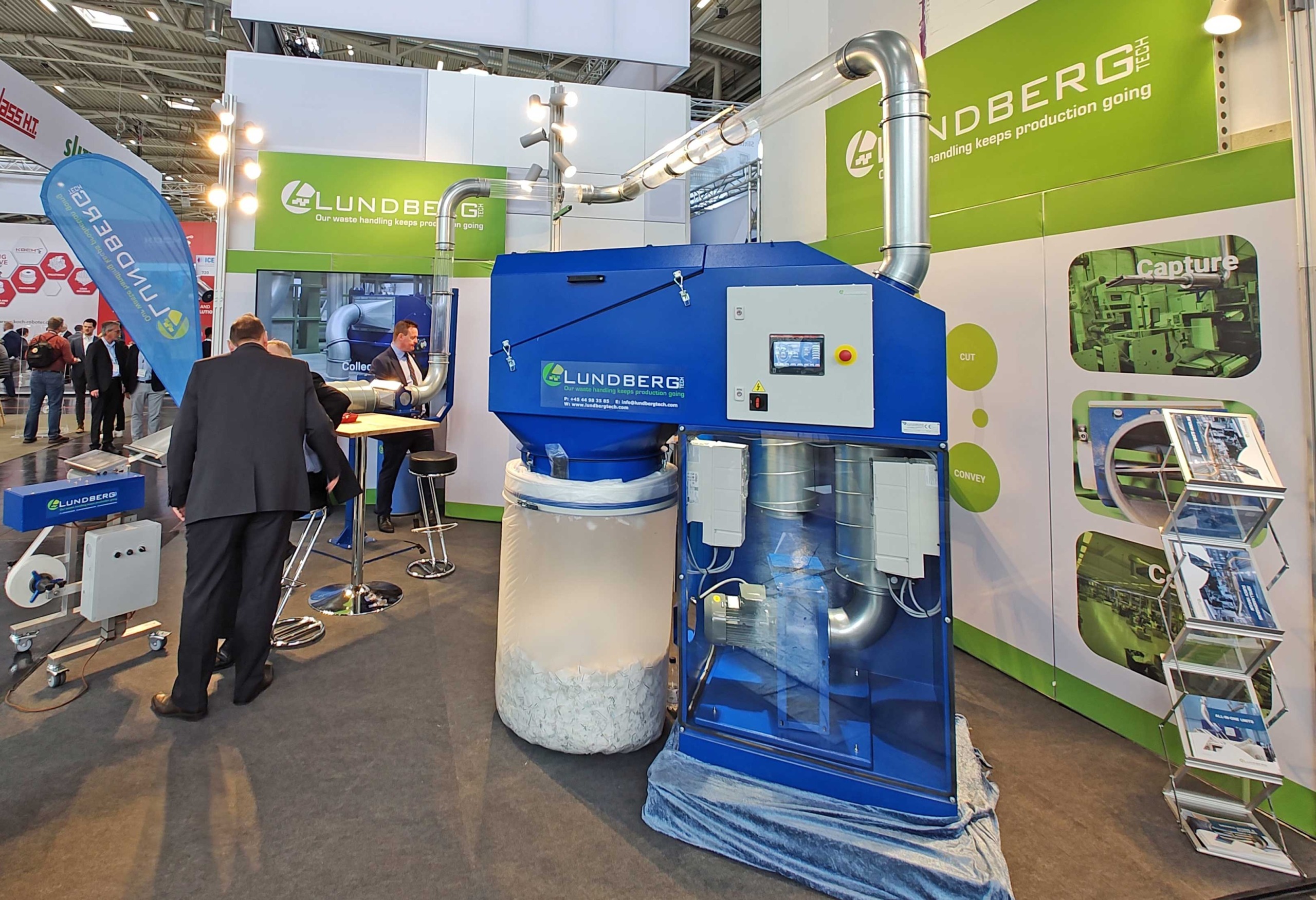 Waste handling from Lundberg Tech at Logistics and Automation